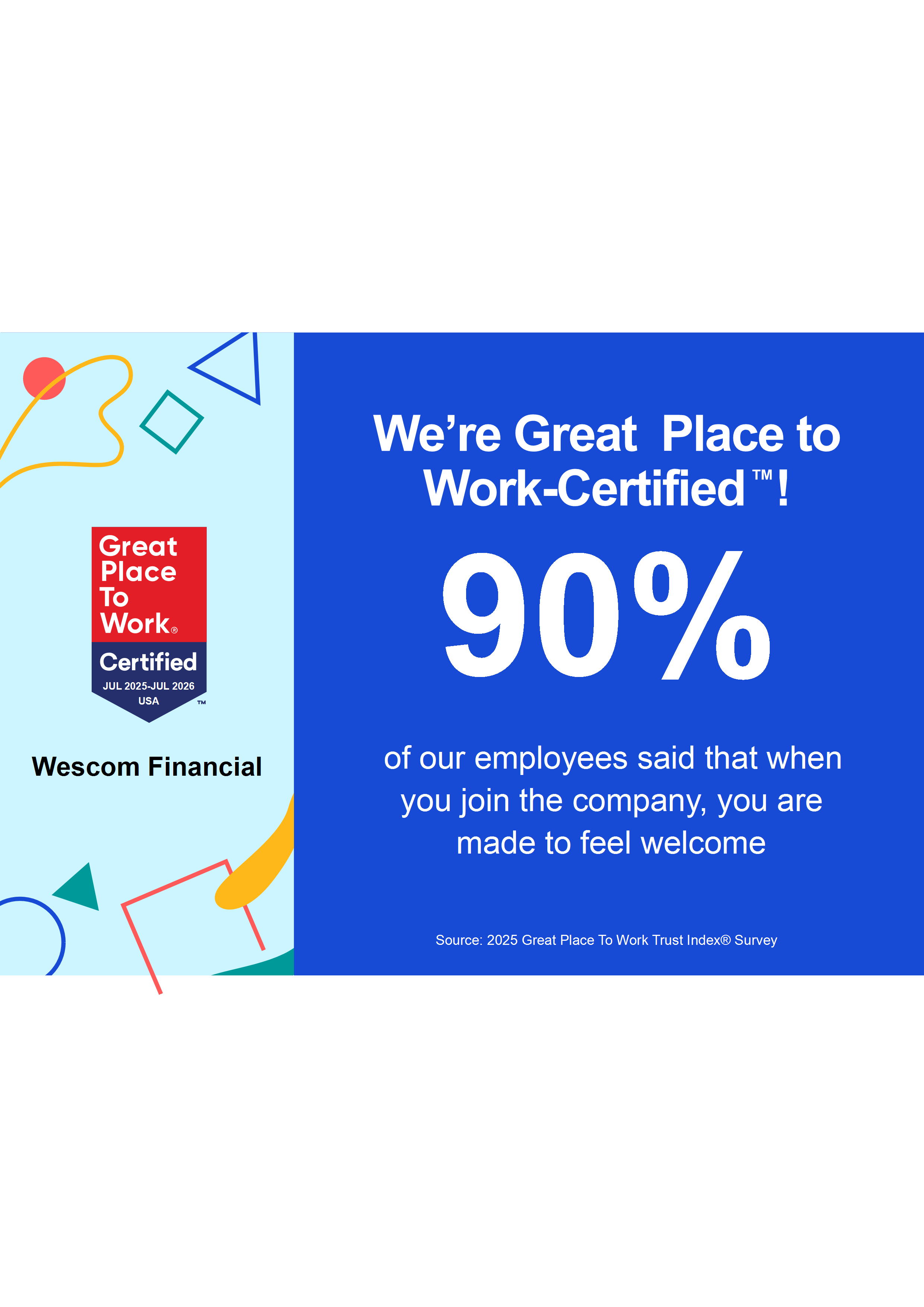 We're Great Place to Work-Certified!